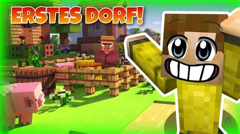 Ich Finde Mein ERSTES DORF In Minecraft YouTube