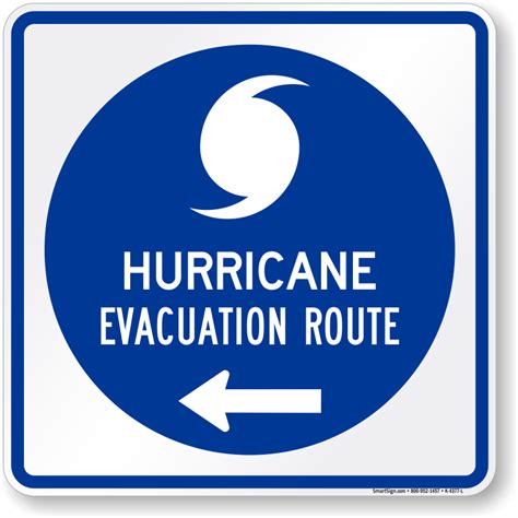 Hurricane Evacuation Sign