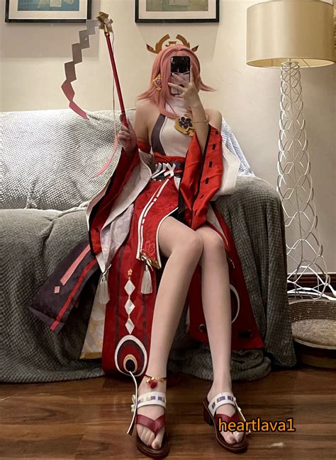 Game Genshin Impact Yae Miko Cosplay Weapon Wand Kagura S Verity Prop