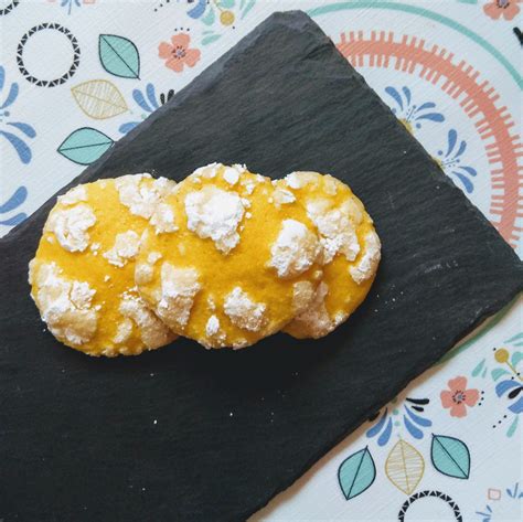 Lemon crinkles cookies Galletas craqueladas de limón Cocinando con Lola