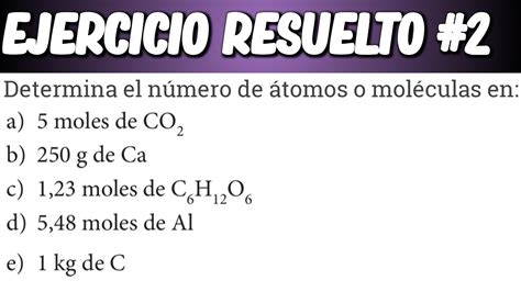 Cómo CONVERTIR masa y MOLES a ÁTOMOS y MOLÉCULAS Número de Avogadro