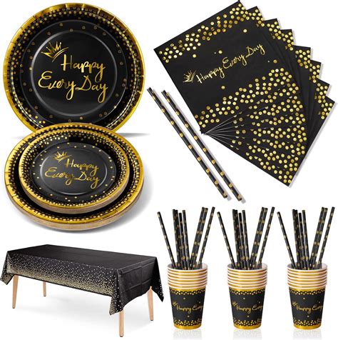176 Pieces Happy Birthday Partygeschirr Set Kindergeburtstag