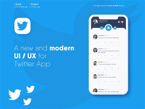 Twitter App UI UX Redesign Behance Behance