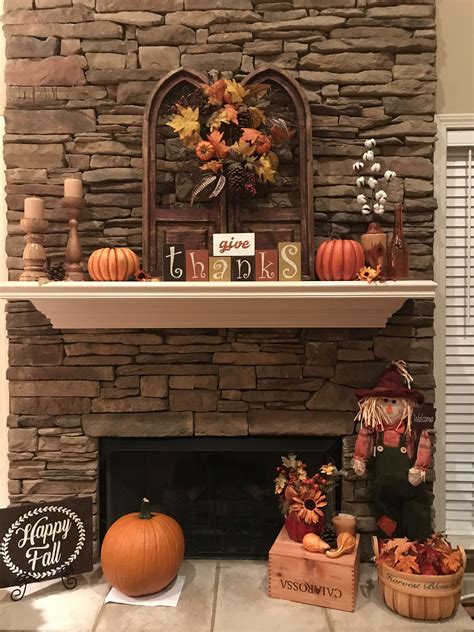 Fall Mantel Rustic Fall Decor Fall Fireplace Fall Fireplace Decor