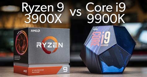 AMD Ryzen 9 3900X vs Intel Core i9 9900K qué procesador es mejor