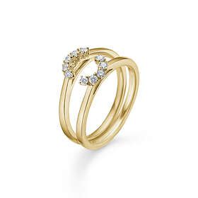Mads Z Crown Tiara Ring 14 Kt Guld M 0 20 Ct Ringstorlek 54 Dam 14