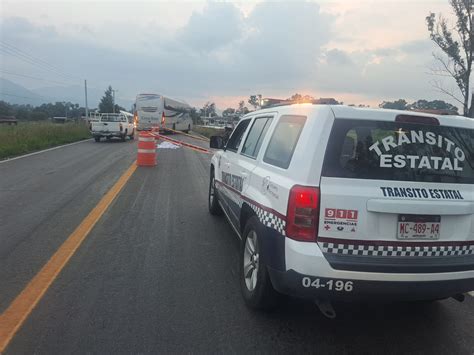 Trágico accidente en la Carretera Cd Hidalgo Morelia Un hombre pierde
