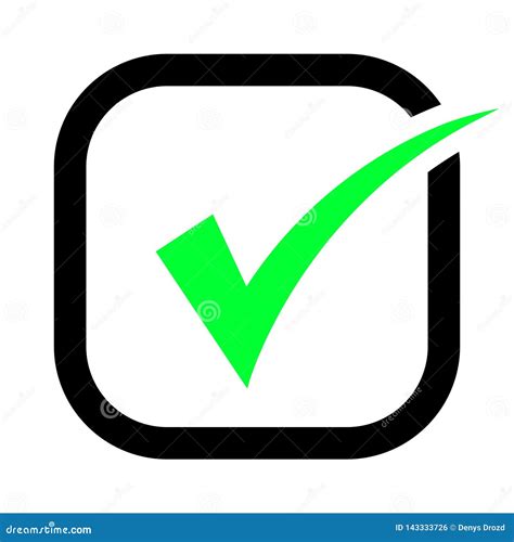 Check Icon Vector Check Mark Icon Check List Button Icon Stock Vector
