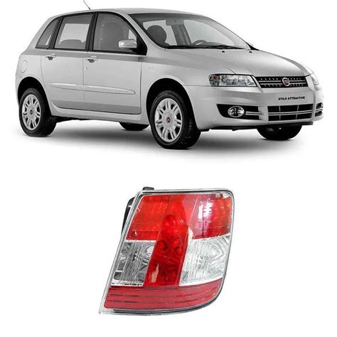 Lanterna Traseira Stilo 2007 2008 2009 2010 2011 2012 Bicolor Cristal