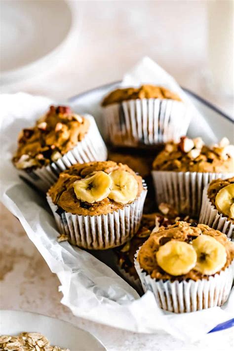 Pumpkin Banana Oatmeal Muffins Gluten Free Baking Ginger