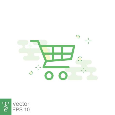 Icono Del Carrito De Compras Estilo Plano Sencillo Tienda Venta Al