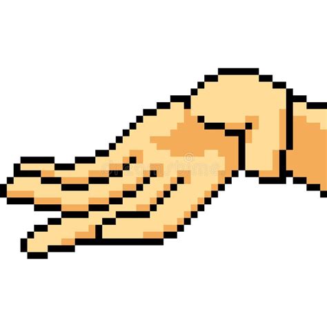 Pixel Hand Art Stock Illustrations Pixel Hand Art Stock