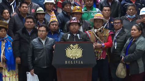Dirigentes Del Pacto De Unidad Y La COB Se Pronunciaron En Respaldo De