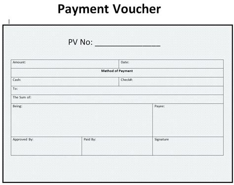 45 FREE Payment Voucher Templates Formats
