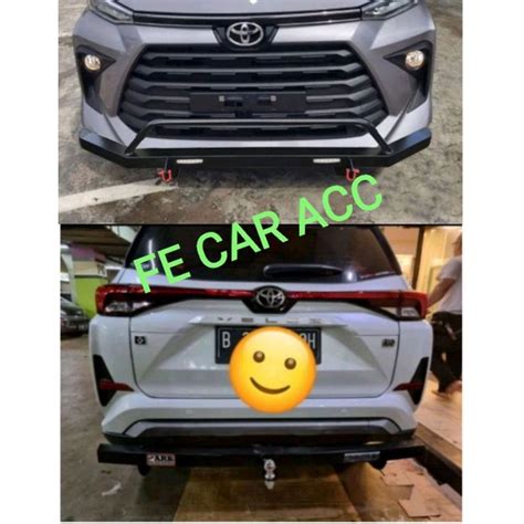 Jual PAKET BEMPER BESI TANDUK TOWING DEPAN BELAKANG MOBIL AVANZA TIPE G