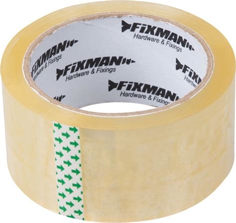 Fixman Inpaktape Dozentape Transparant 48 Mm X 66 Meter Bol