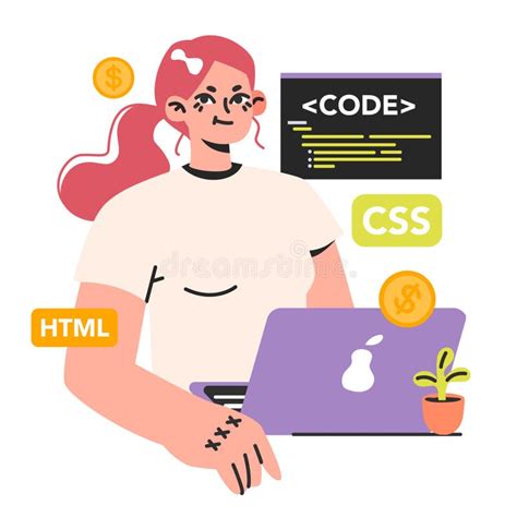 software developer female stock illustrations 802 software developer female stock