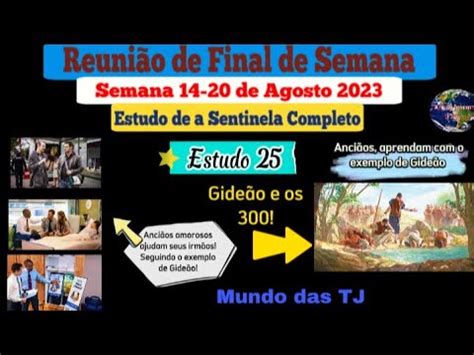 Reunião de Final de Semana Estudo de a Sentinela Completo Semana 14