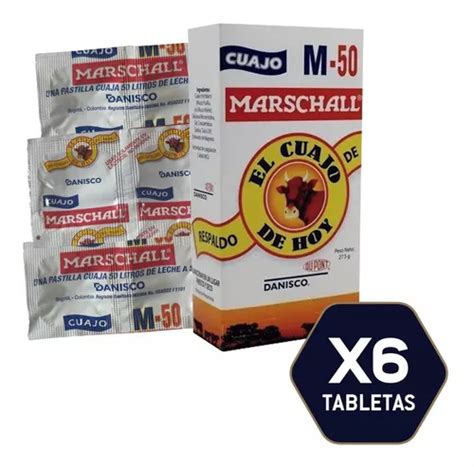 Cuajo En Pastilla Para Quesos Marschall X Tabletas