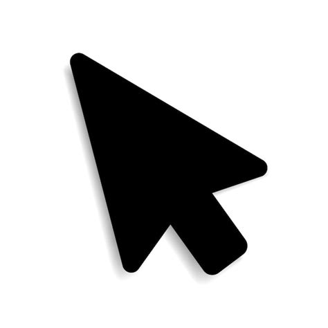 El icono del puntero del cursor del ratón de la computadora en un fondo