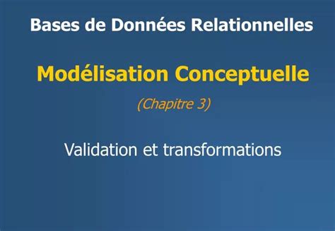 Ppt Bases De Donn Es Relationnelles Powerpoint Presentation Free