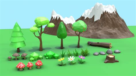 How To Make Low Poly Nature Blender Tutorial Blendernation