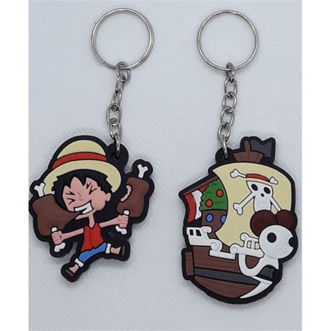 One Piece Chaveiro Emborrachado Luffy Rei Dos Piratas The Monkey