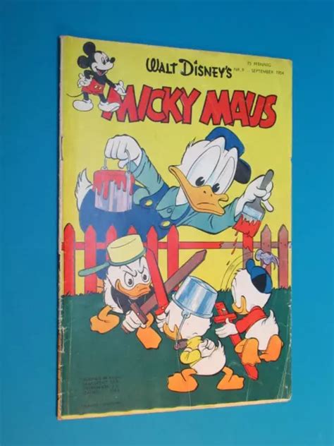 COMIC HEFT WALT DISNEY S Micky Maus Jahrgang 1954 Nr 9 EUR 31 50