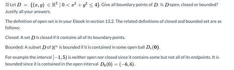 solved let give all boundary points of is open closed