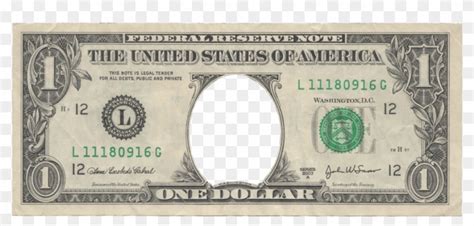 One Dollar Png Front Side Of Dollar Bill Transparent Png X