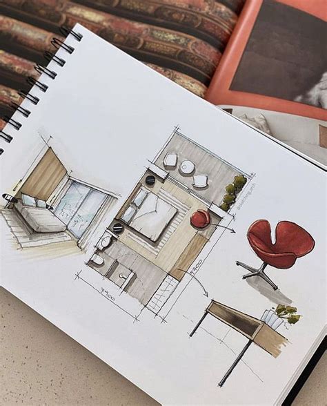 Pin de Labcor en Croquis interiores en 2024 Bocetos de diseño de