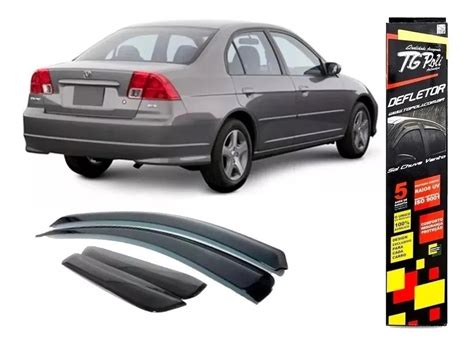 Calha De Chuva Defletor Honda Civic 01 06 04 Pts Tg Poli OFICINA