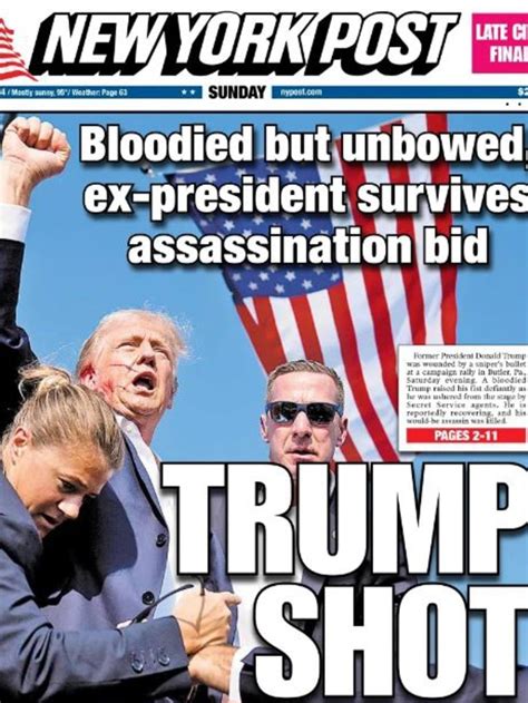 Trump Assassination Attempt Worlds Front Pages Geelong Advertiser