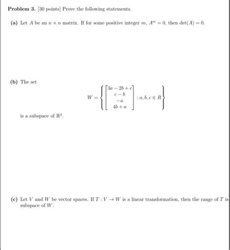 solved problem 3 [30 points] prove the following
