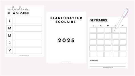 Organisez Votre Année Scolaire Un Teacher Planner à Imprimer