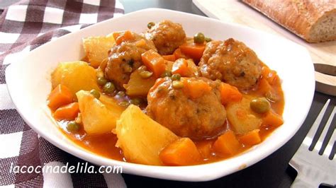 Estofado de albóndigas de pollo en la Comunidad de Cocina Hogarmania