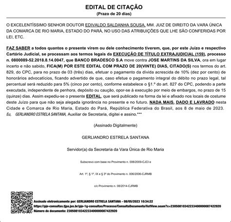 EDITAL DE CITAÇÃO Jornal A Noticia