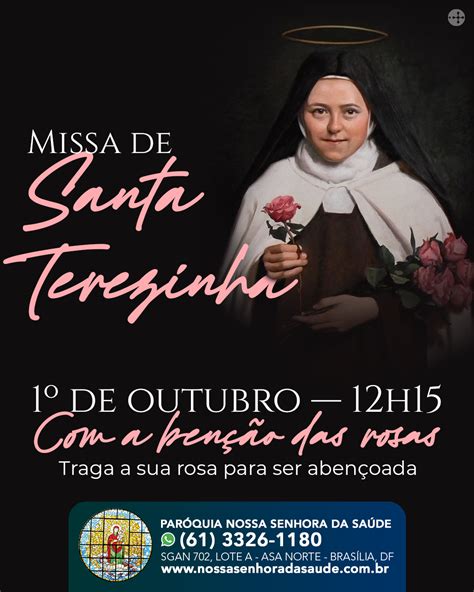 Missa de Santa Terezinha Santuário Nossa Senhora da Saúde
