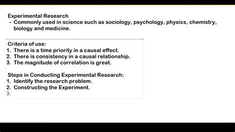 engineering data analysis steps in conducting experimental research youtube