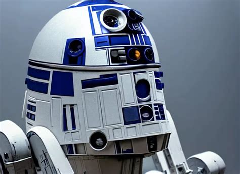 Screenshot Of R2 D2 Droid Head Mixed With An AT AT Stable Diffusion