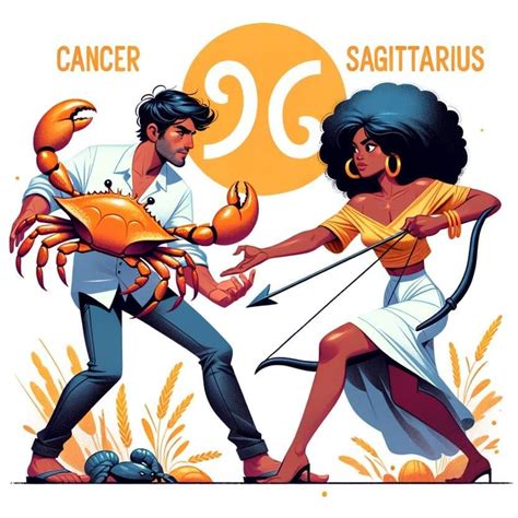Compatibilidad amorosa entre Cáncer y Sagitario explorando la frontera