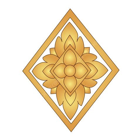 Khmer Golden Chak Kachann Ornament Vector Khmer Golden Chak Kachann