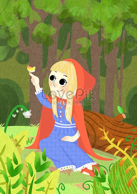 Bộ ảnh đẹp cho Hình nền cô bé quàng khăn đỏ đầy tinh tế và dễ thương