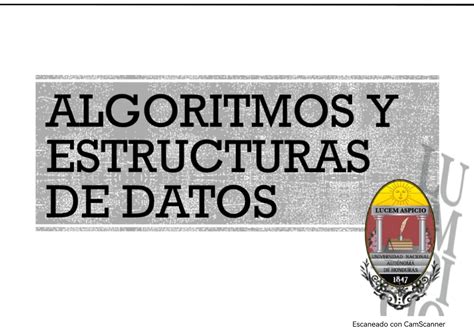 Algoritmos Y Estructura De Datos Conceptos Algoritmos Y Estructuras