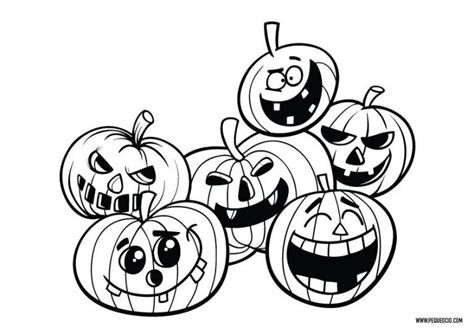 15 Dibujos De Calabazas De Halloween Para Colorear Pequeocio