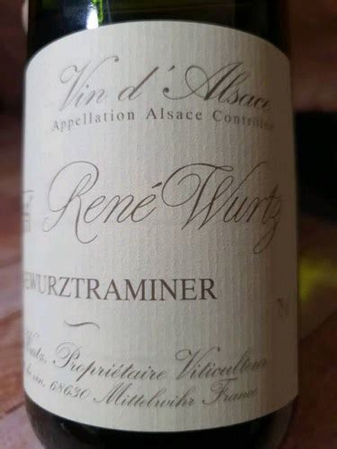 René Wurtz Gewürztraminer Vivino