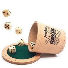 Würfelbecher Set mit Namen Motiv Gravur personalisiert inkl Würfel