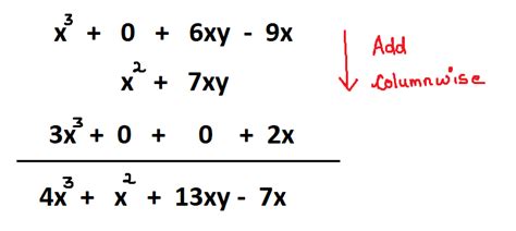 adding polynomials how to add different polynomials wtskills learn maths quantitative