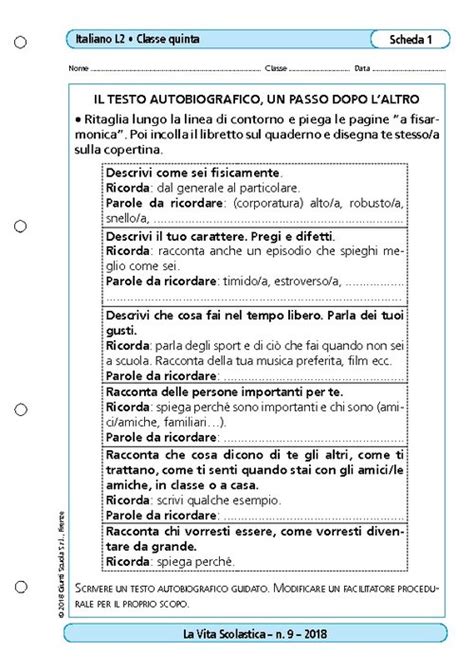 Il Testo Autobiografico Un Passo Dopo Laltro Giunti Scuola