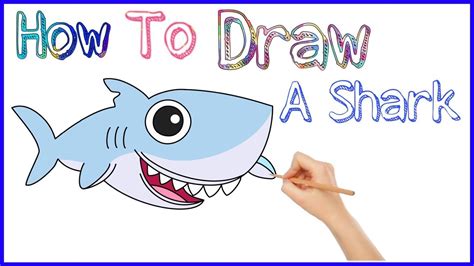 Como Dibujar Tiburones Tiburón buscando calamar dibujo para colorear